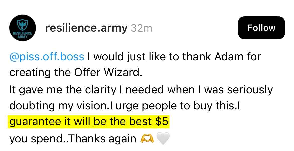 The Offer Wizard™ - Create a Take My Money Offer in 10 Minutes